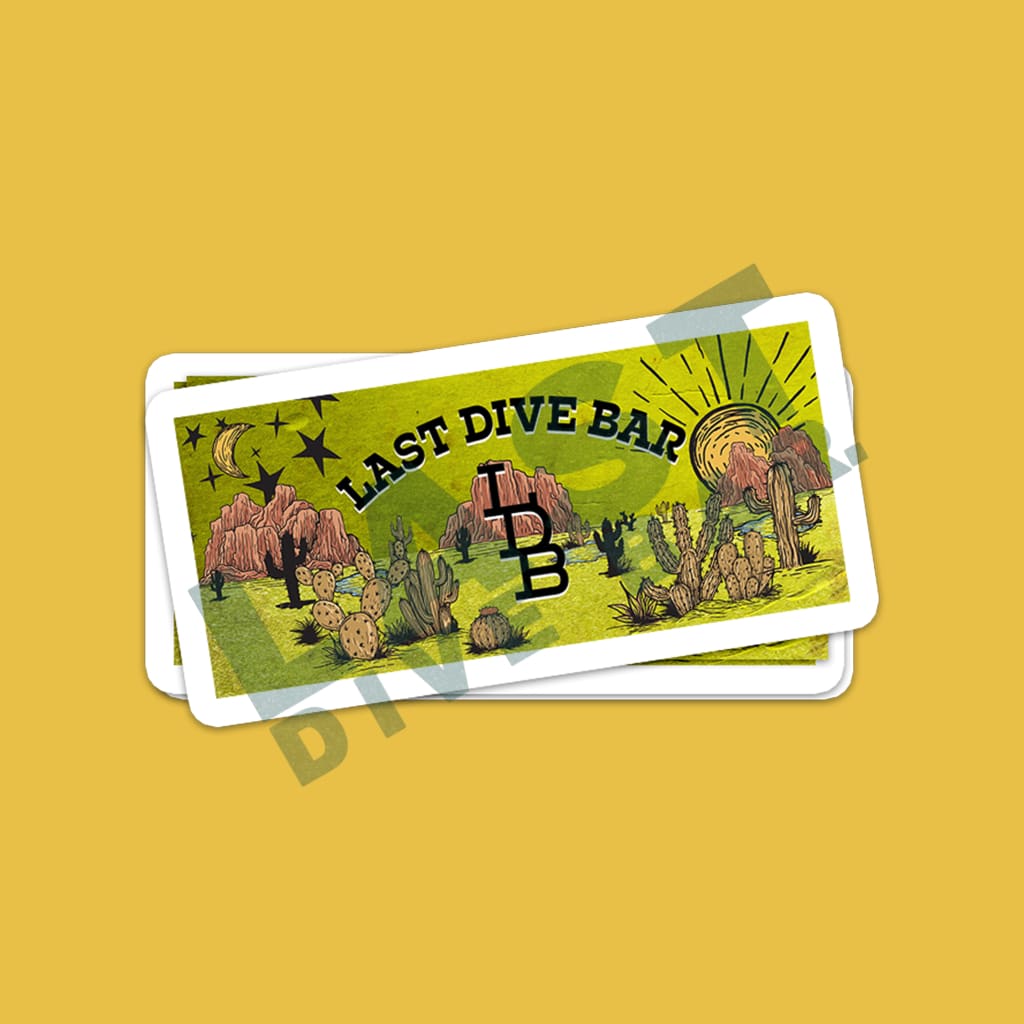 LDB Desert Brand Stickers x3 – Last Dive Bar