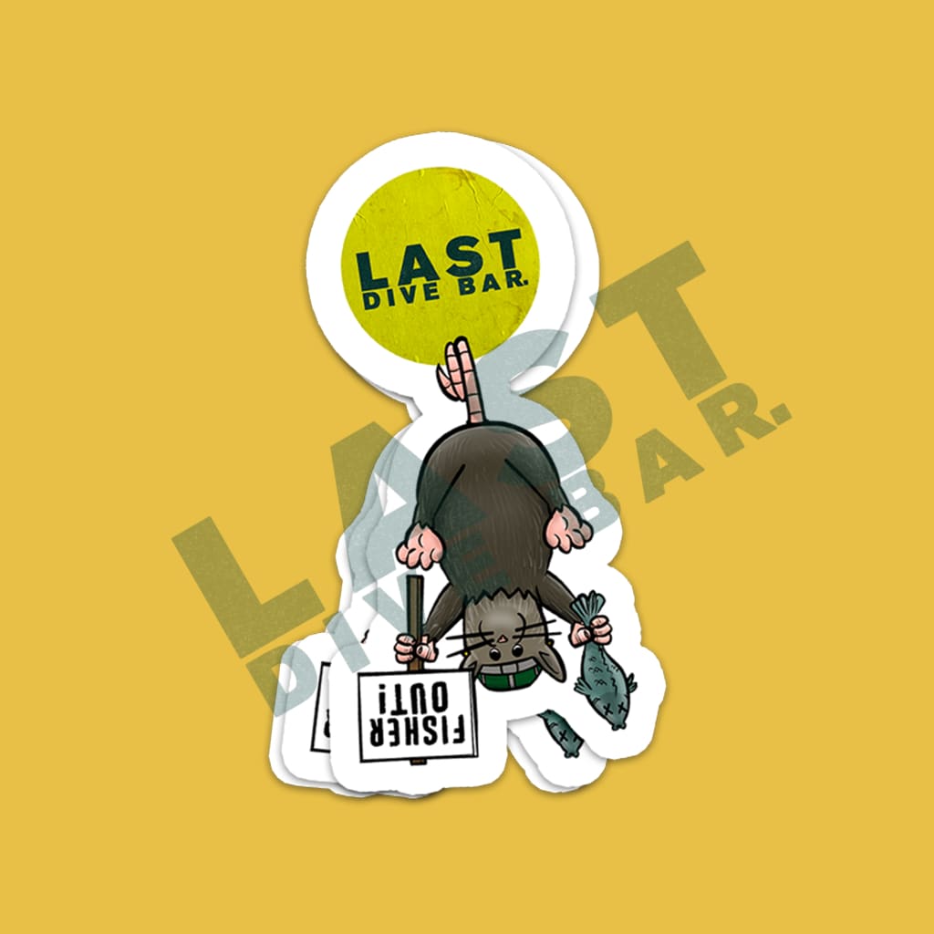 LDB Rally Possum Stickers x3 – Last Dive Bar