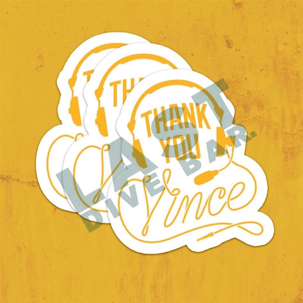 Thank You Vince Stickers x3 – Last Dive Bar